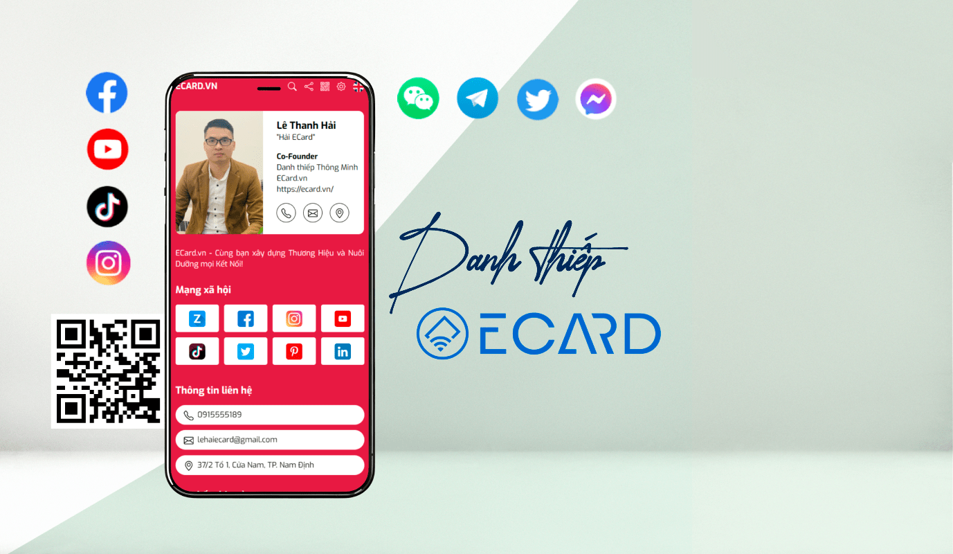 Danh thiếp ECard Online - BIO Link ECard - Profile cá nhân